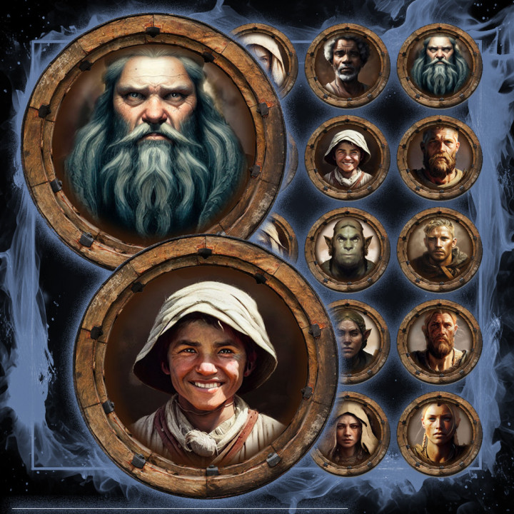 3D Printable FREE Villagers - 15 Pack VTT / Printable Tokens by Gametee ...