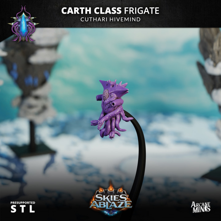 3D Printable Carth Class Frigate - Cuthari Hivemind by Skies Ablaze