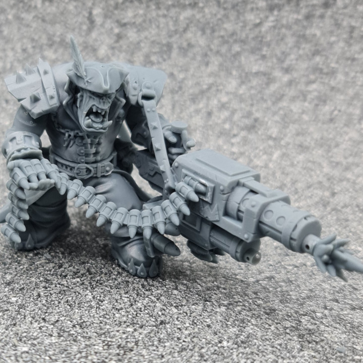 3D Print of Pirate Ork With Big Bada Boom Weapon_1 by Ruins of Ashelnia
