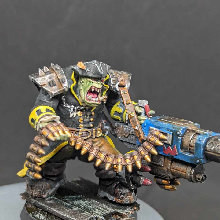 3D Print of Pirate Ork With Big Bada Boom Weapon_1 by Ruins of Ashelnia
