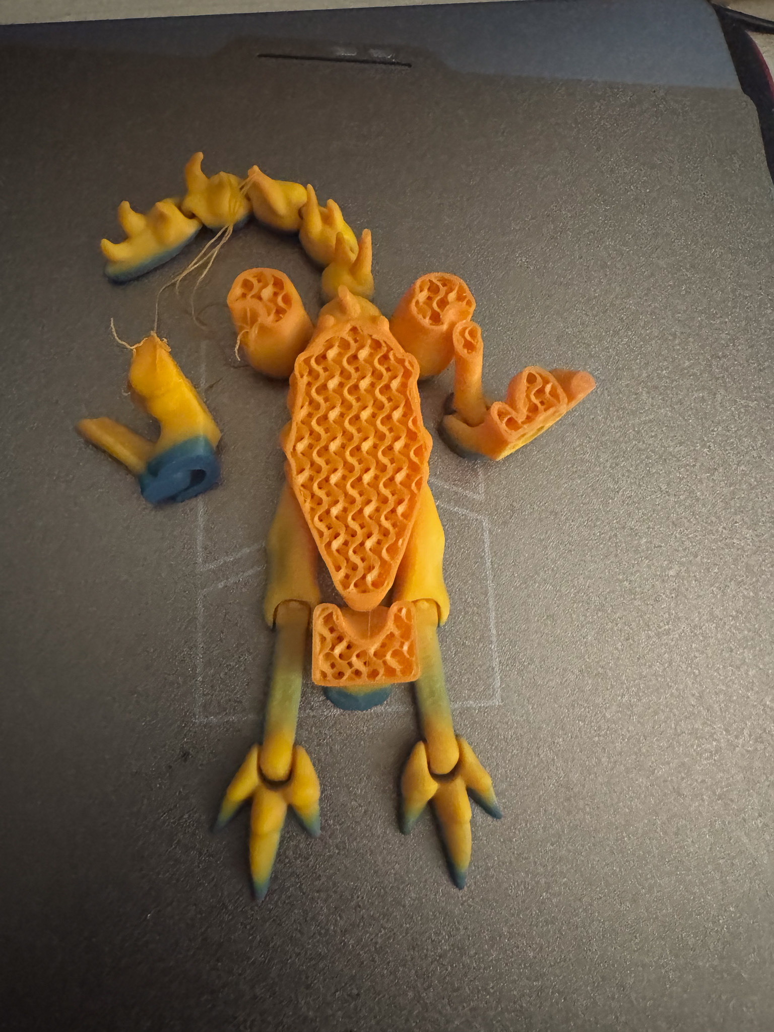 3D Printable Chupacabra, Print in Place Cryptid by TwistyPrints