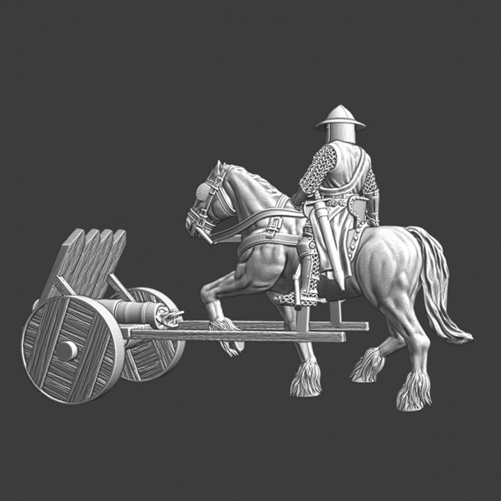 3D Printable Medieval tank - mobile cannon by Northern Crusades Miniatures