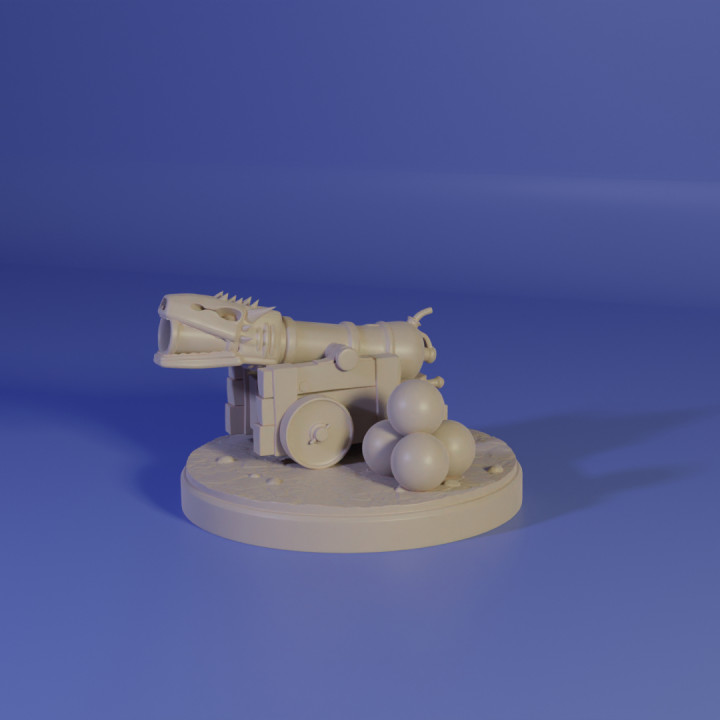 3D Printable Dragon Cannon by Steam Tatsu