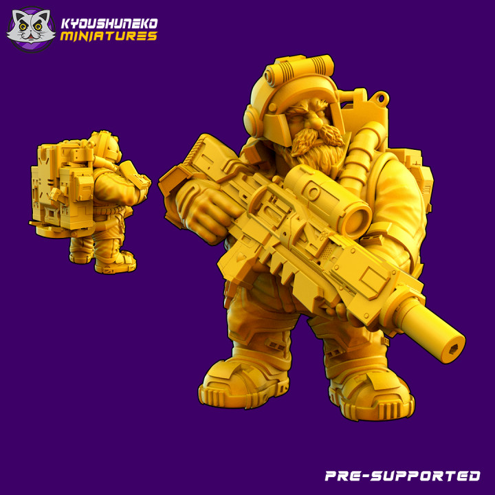 3D Printable November 2021 Sci-Fi Release - Space Dwarf Army by ...