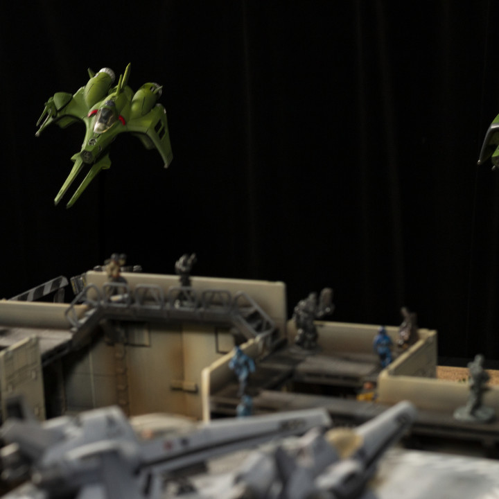 3D Printable Gaeru Zalg Alien Starfighter by 2nd Dynasty