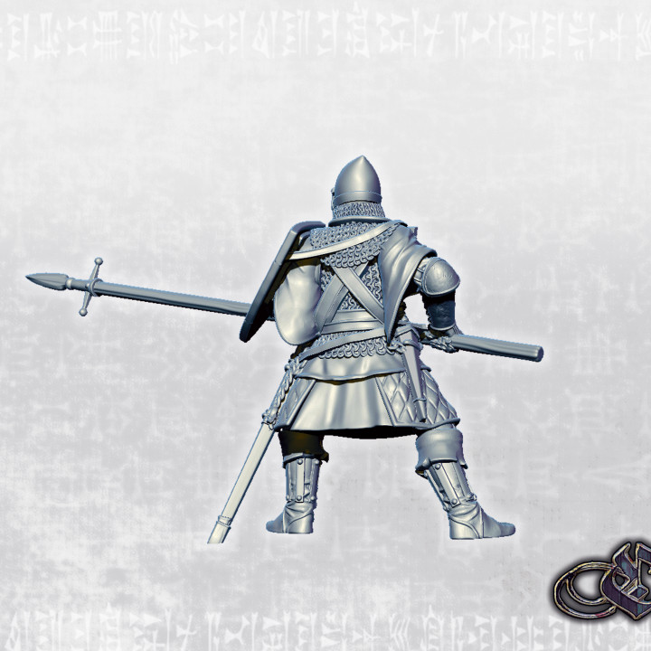 3D Printable Frontier Knight on foot- July's Release by Ezipion Digital ...