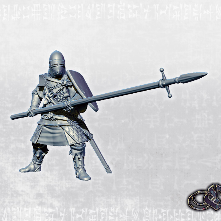 3D Printable Frontier Knight on foot- July's Release by Ezipion Digital ...