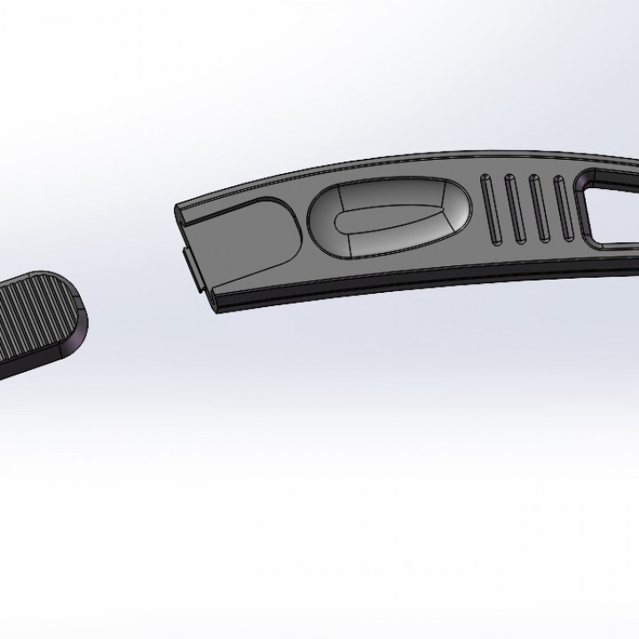 3D Printable Printer Bed Scraper by MING