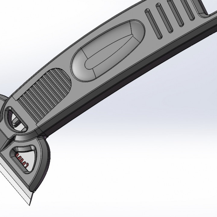 3D Printable Printer Bed Scraper by MING