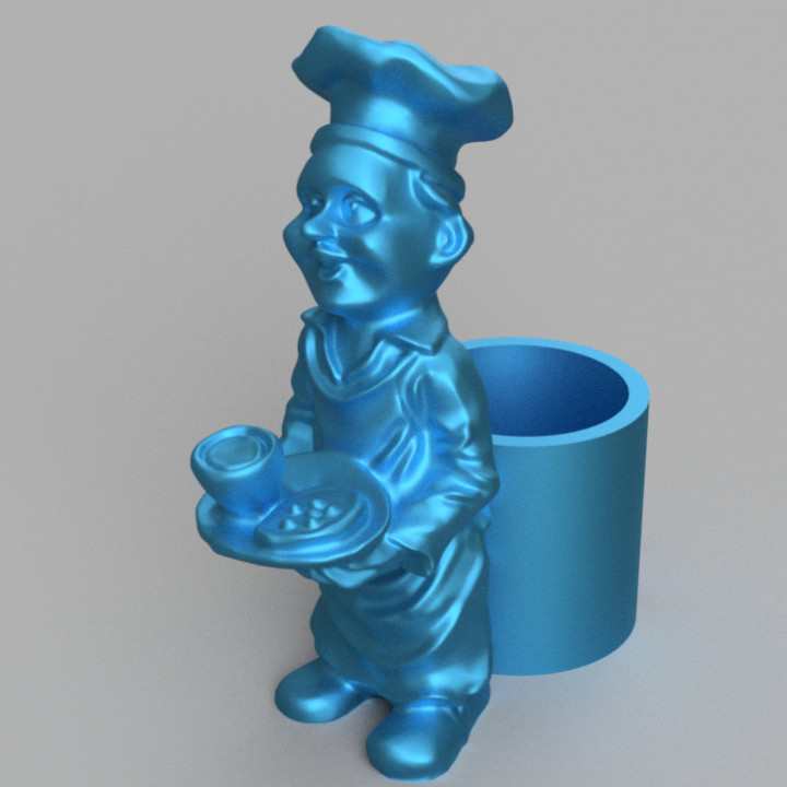 3D Printable Chef cook pen holder by anthony