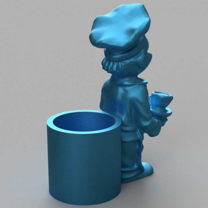 3D Printable Chef cook pen holder by anthony