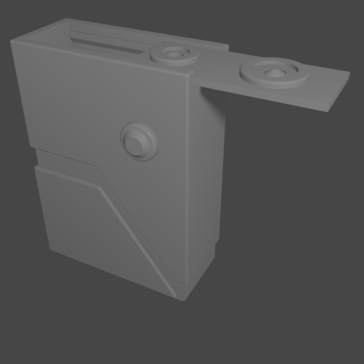 3D Printable Lasgun Magazine Dice Holder by Maxwell "Glorthiar' Taylor