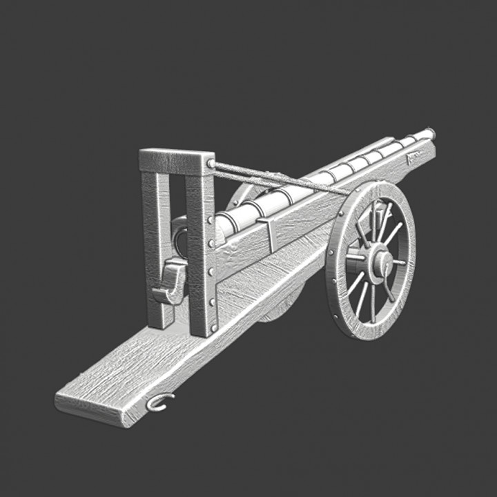 3D Printable Medieval precision cannon by Northern Crusades Miniatures