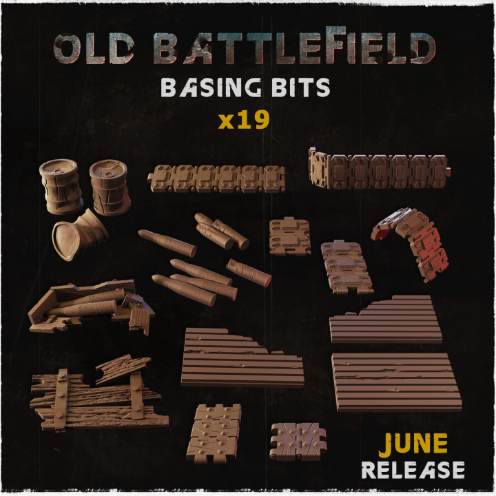3D Printable Old Battlefield - Basing Bits by Zabavka Workshop