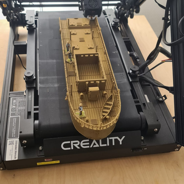 3D Printable Nile Gunboat Melik 28mm (scalable to 15mm) by Jens Najewitz