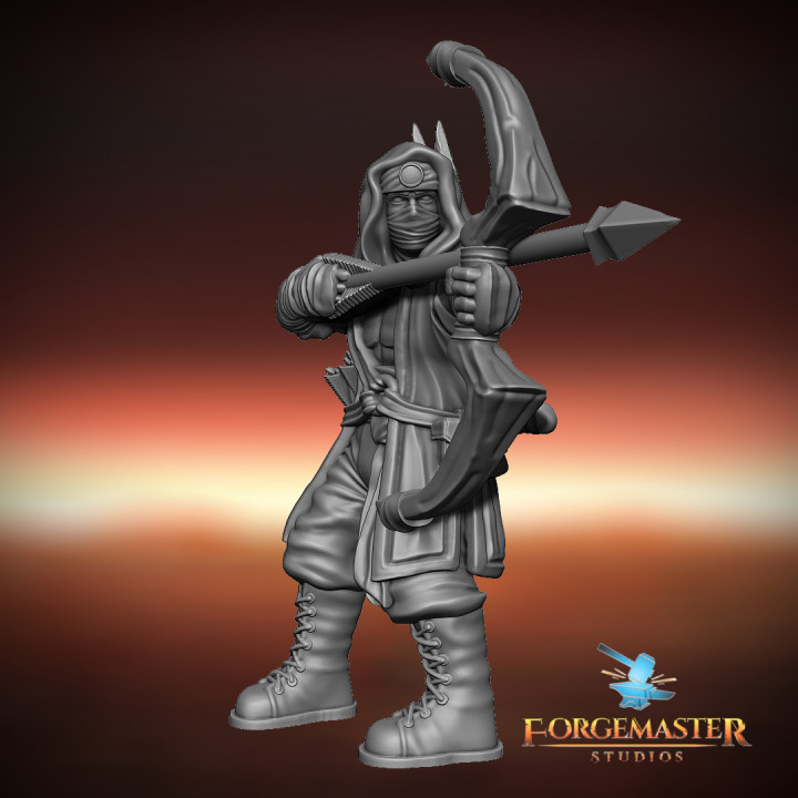 Download Rockhound Bow Pose 05 von Forgemaster Studios