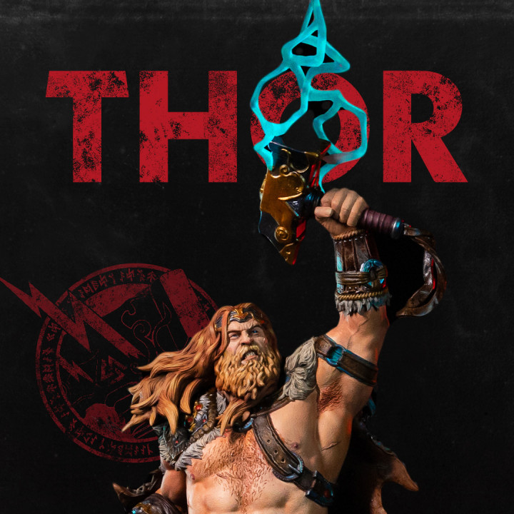 3D Printable Thor - God of Thunder by Loot Studios