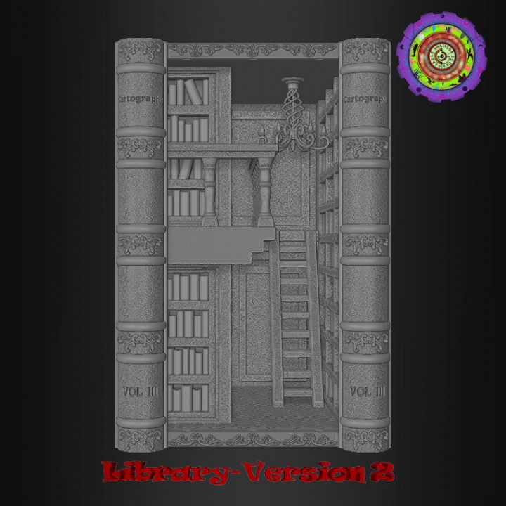3D Printable Library-Version 2 by C2Dwellers