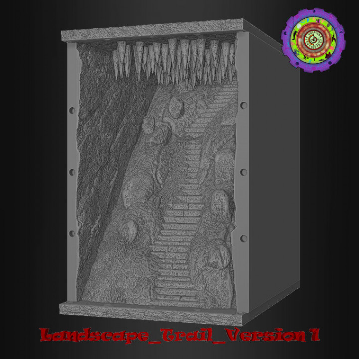 3D Printable Landscape_Trail_Version 1 by C2Dwellers