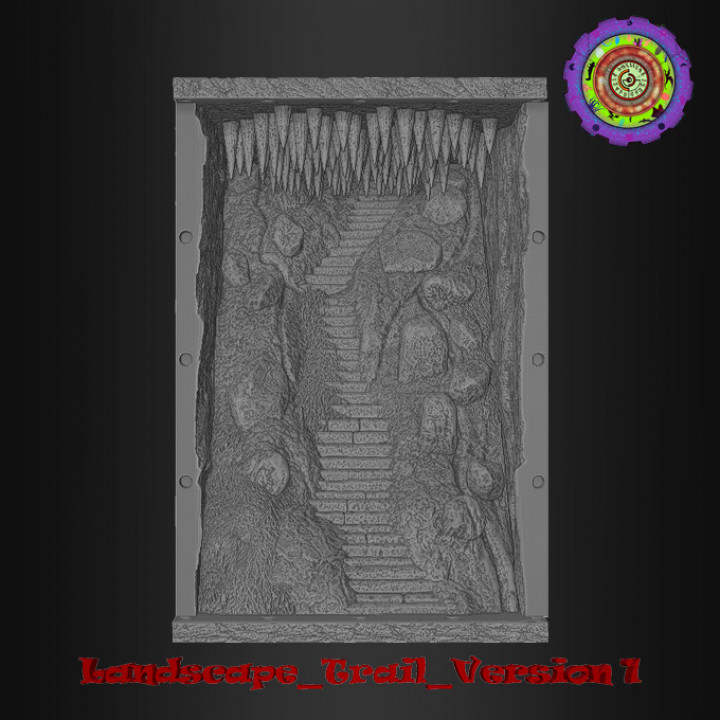 3D Printable Landscape_Trail_Version 1 by C2Dwellers