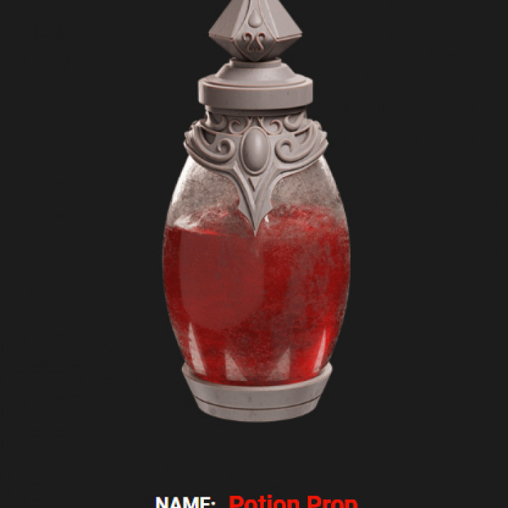 3D Printable Potion Prop by Loot Studios