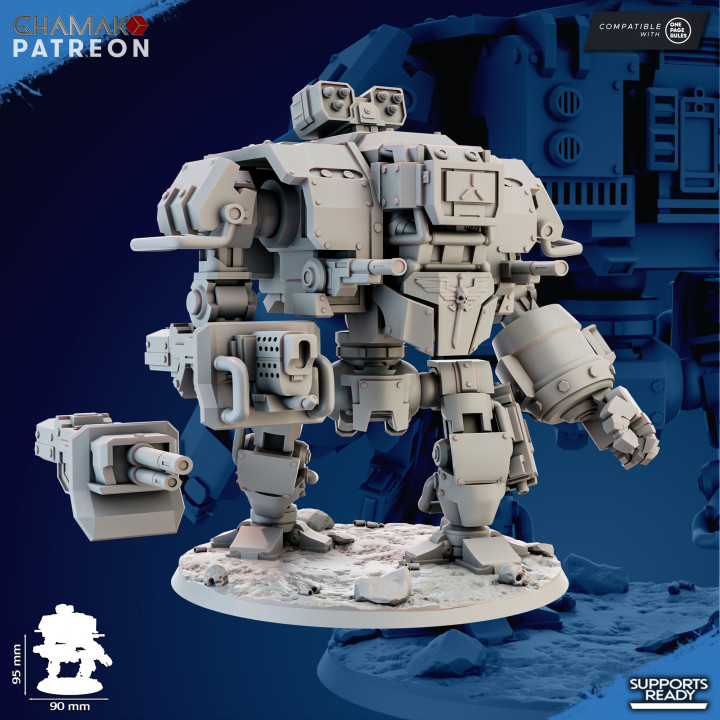 3D Printable Exploration Mech by Ghamak