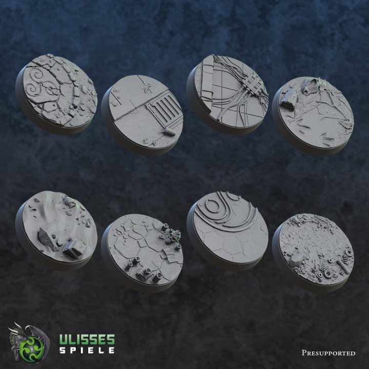 3D Printable Torg Eternity - Cosm Bases by Ulisses Spiele