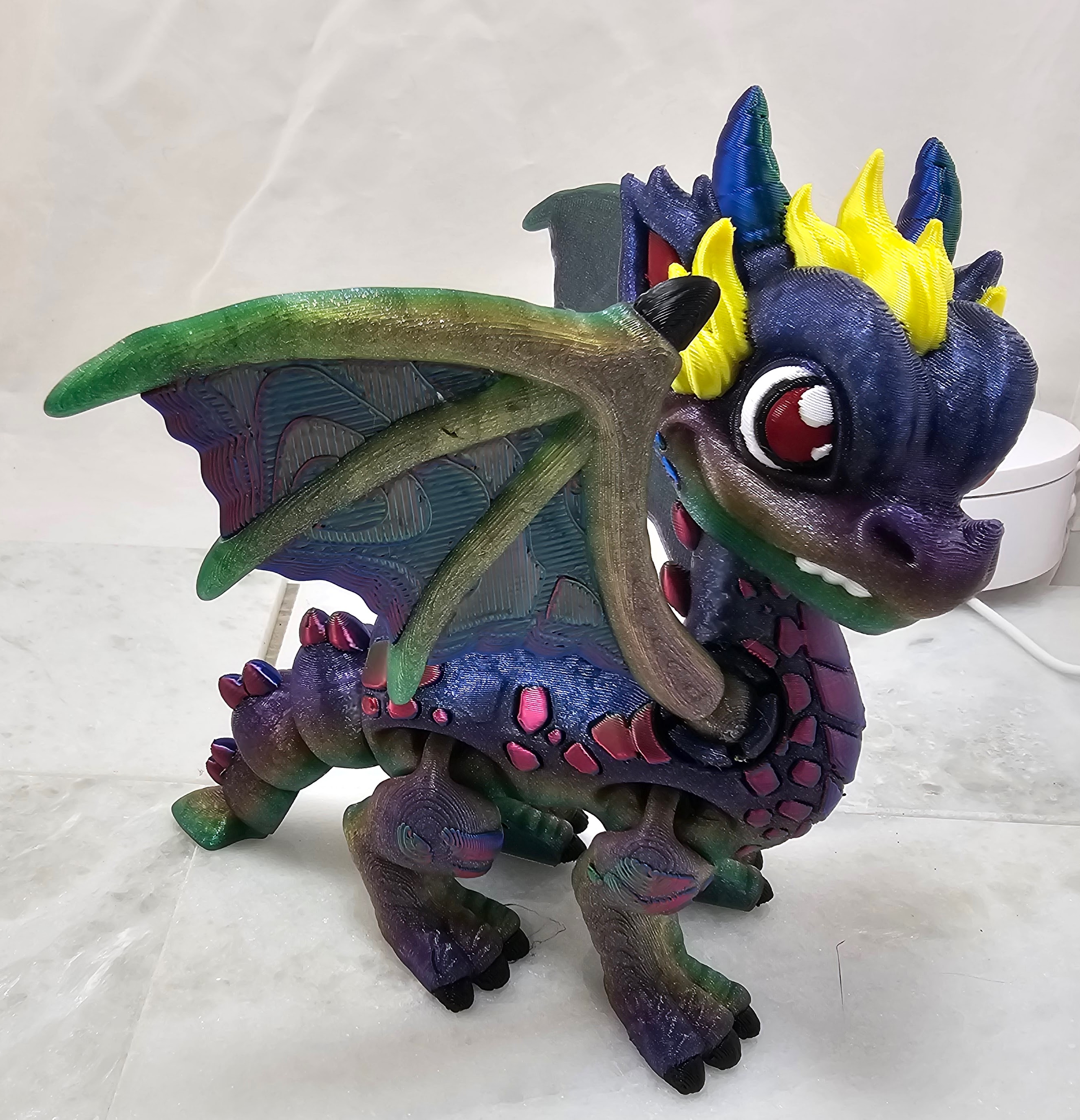 3D Print of CUTE FLEXI WESTERN DRAGON ARTICULATED by 3dPrint.Driect