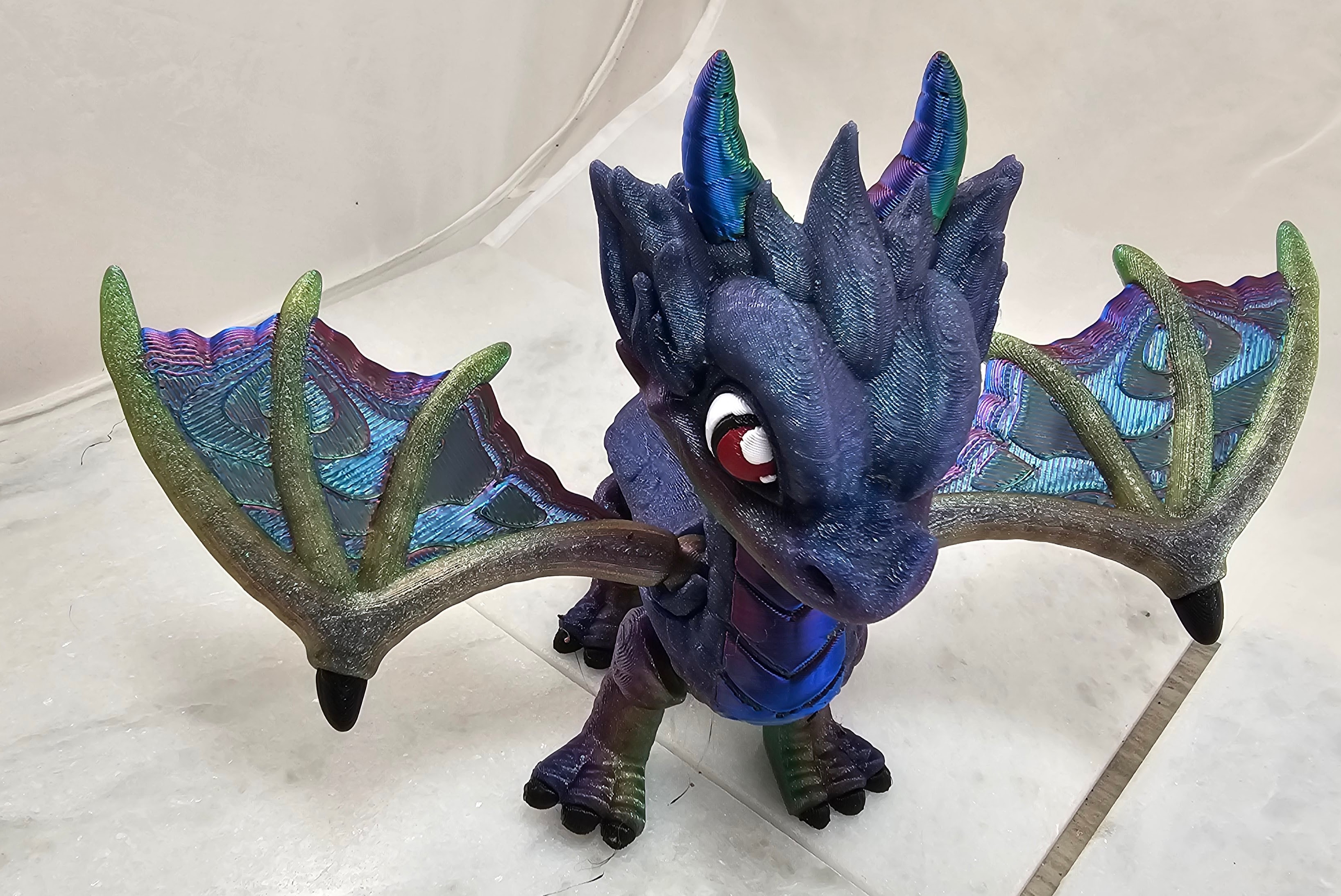 3D Print of CUTE FLEXI WESTERN DRAGON ARTICULATED by 3dPrint.Driect