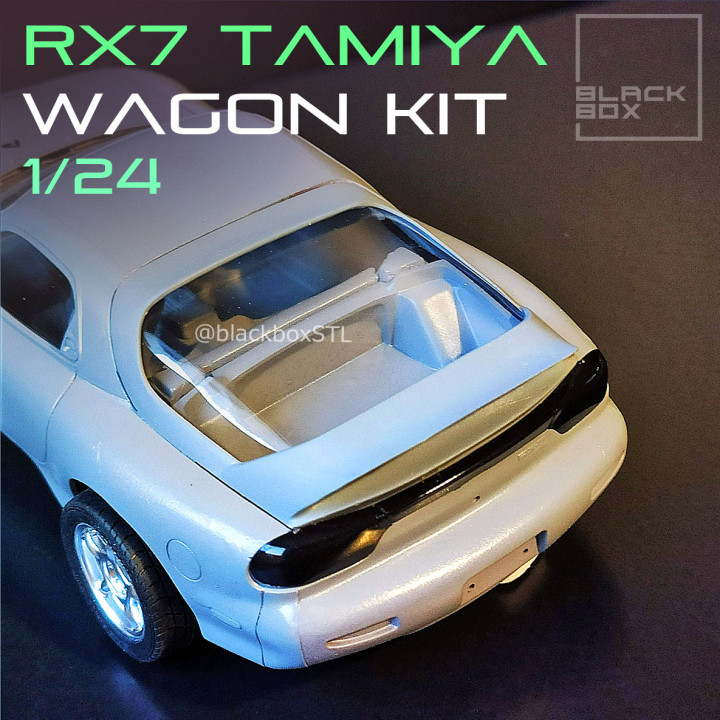 3D Printable RX7 Wagon Kit for TAMIYA 1-24th modelkit by black-box ...