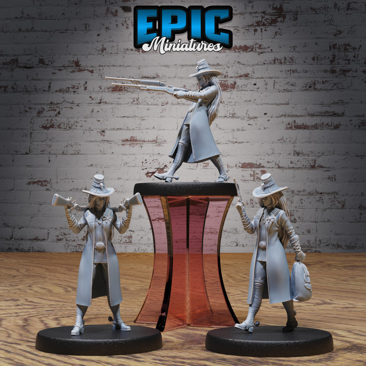 3D Printable Sheriff Female Set / Enforcement Officer / Wild West ...