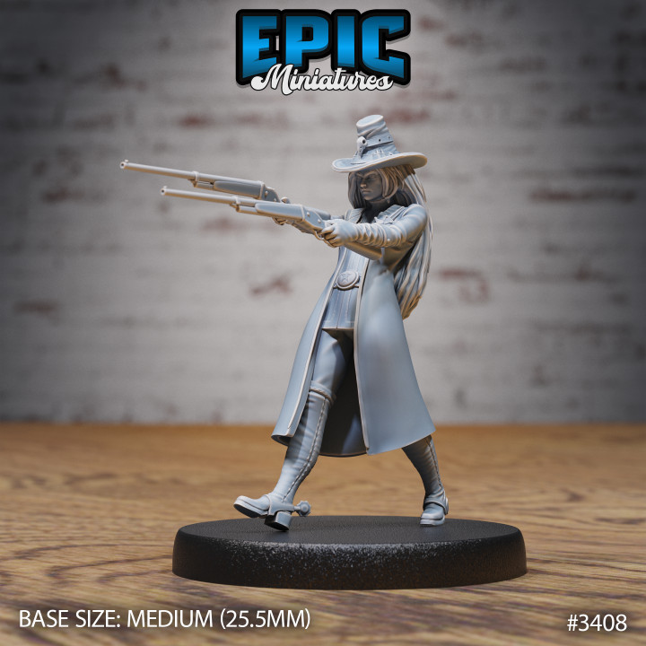 3D Printable Sheriff Female Set / Enforcement Officer / Wild West ...