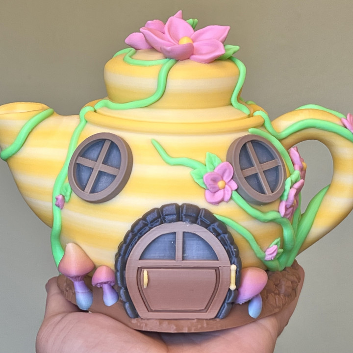 3D Print of Fairy Teapot - Dice Tower by jessicagadling