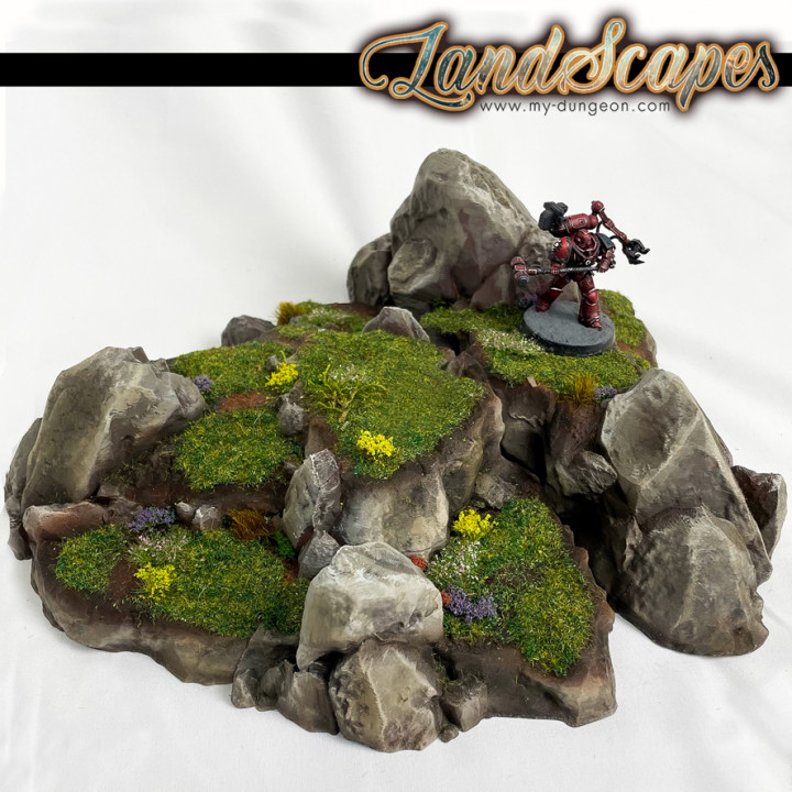 3D Printable Modular Hills by My Dungeon