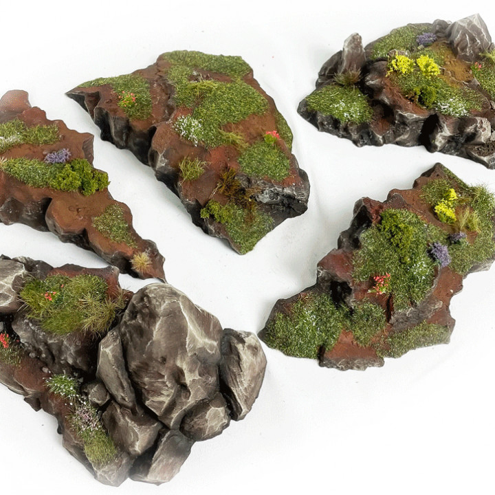 3D Printable Modular Hills by My Dungeon