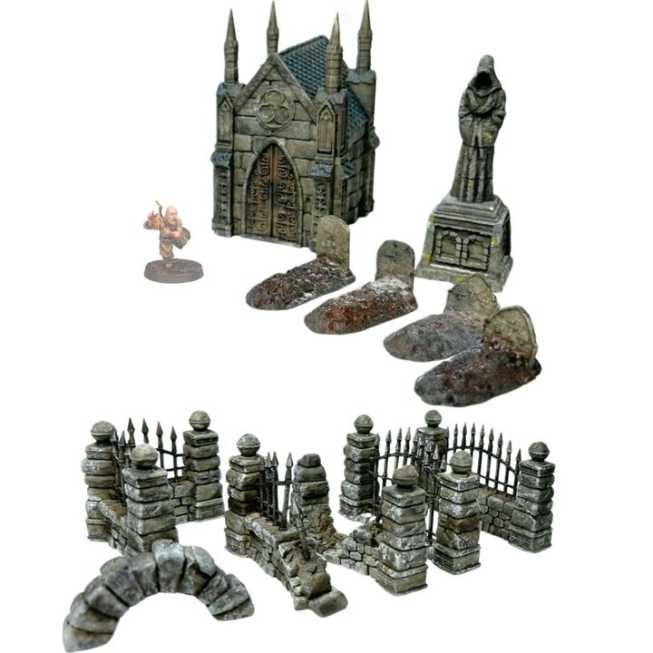 3D Printable Cemetery Set by My Dungeon