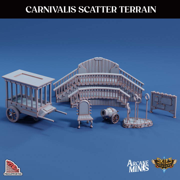 3D Printable Cirque du Sordane Scatter Terrain by Sordane Publishing