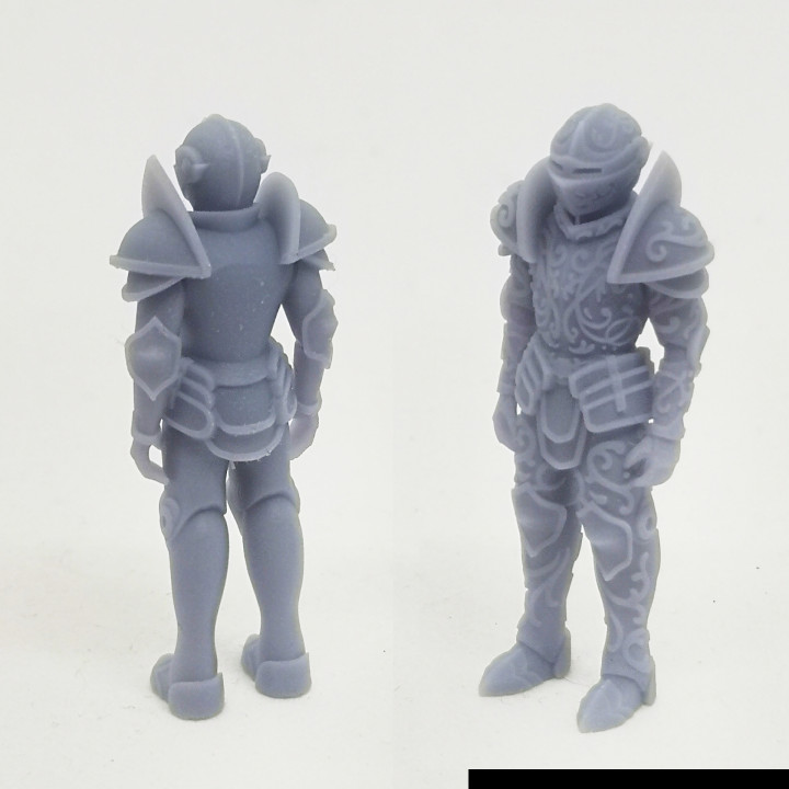 3D Printable Standing Armor Suits, Display Statues by The Forge of Many ...