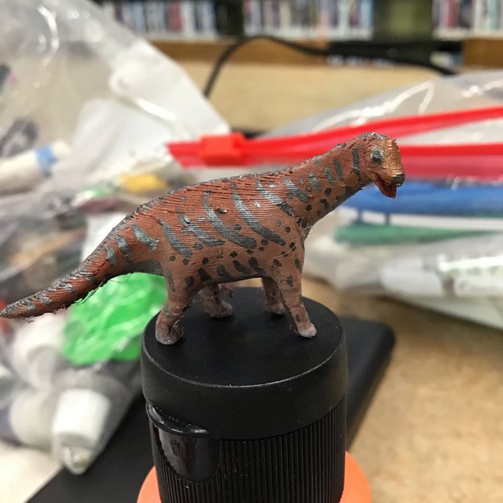 3D Print of Isisaurus baby vocalizing 1-6 scale pre-supported dinosaur ...