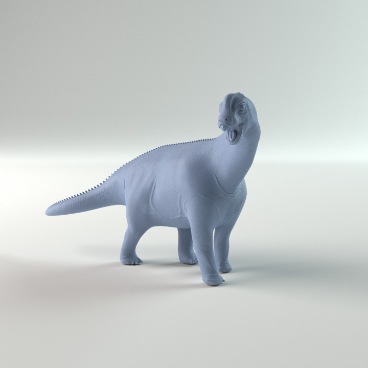 3D Printable Isisaurus baby vocalizing 1-6 scale pre-supported dinosaur ...