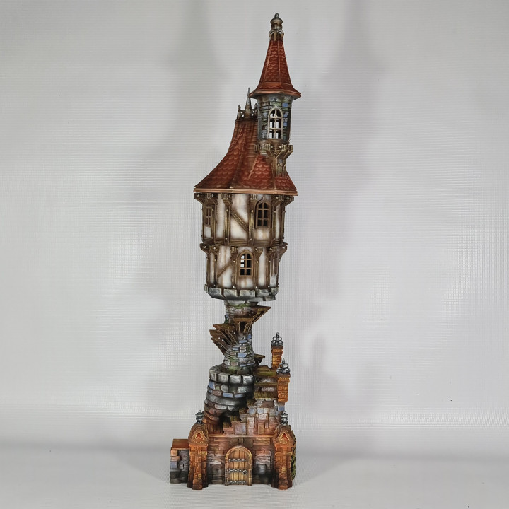 3D Printable Steeple Manor - Medieval Town Set by Adrian