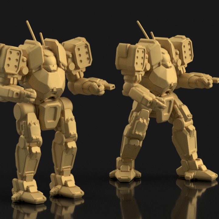 3D Printable Hankyu (Arctic Cheetah) A for Battletech by Matt Mason