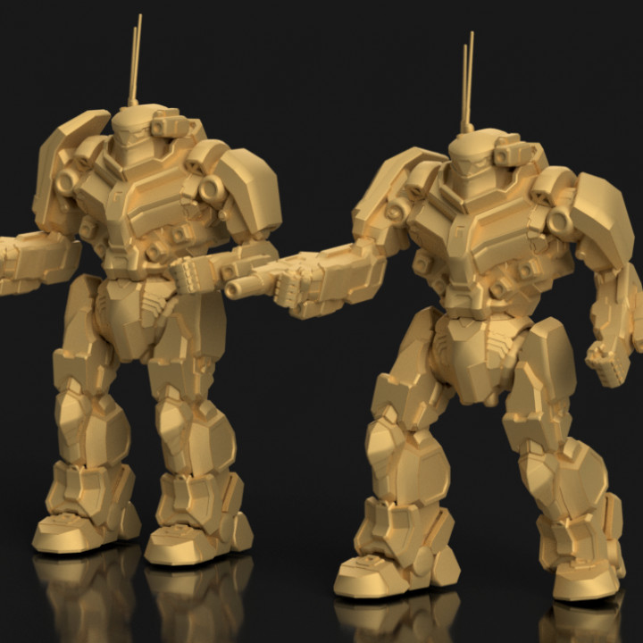 3D Printable Black Knight BL-7-KNT for Battletech by Matt Mason