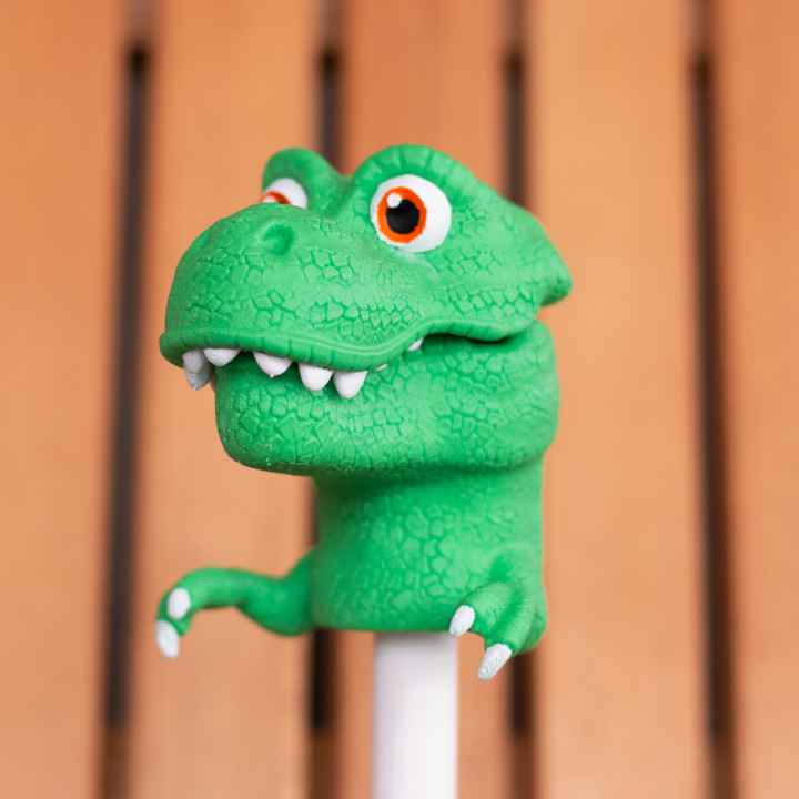 3D Printable BITING T-REX by Rogi Studios