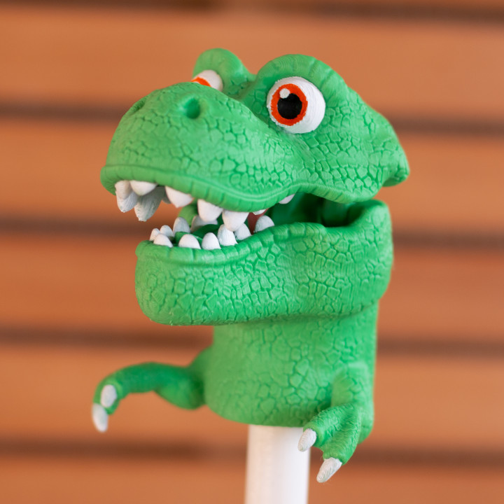 3D Printable BITING T-REX by Rogi Studios