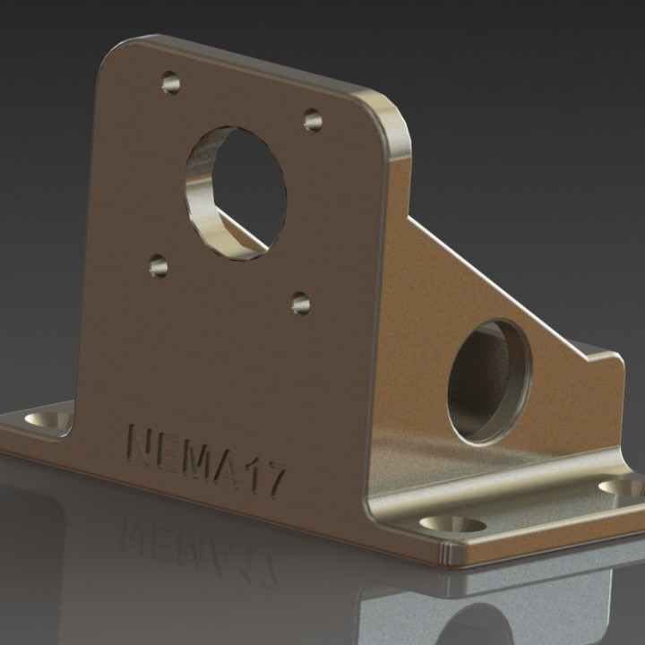 3D Printable Stepper Stand Nema 17 by NerdCorner