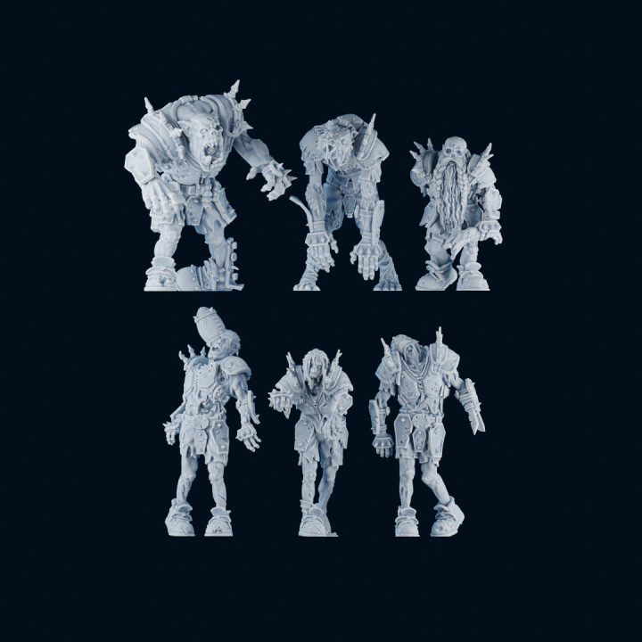 3D Printable Fantasy Football Zombies BUNDLE - PRESUPPORTED by BruteFun ...
