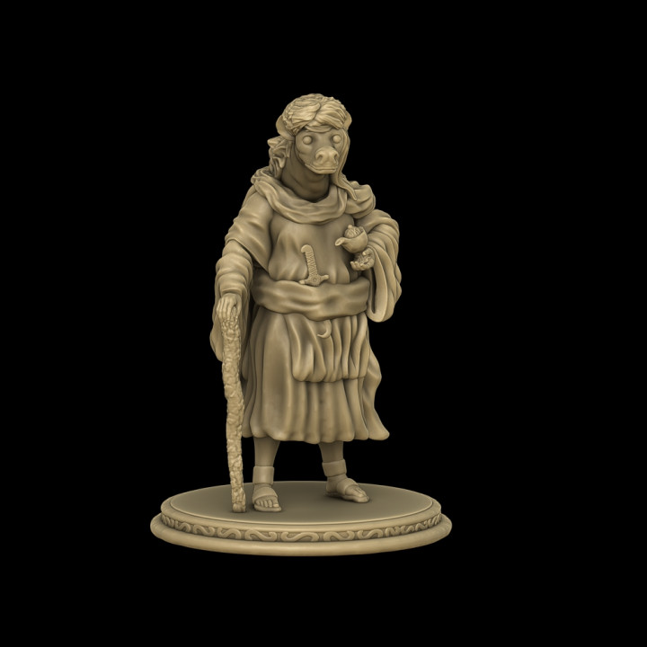 3D Printable Merchant Werehyena Transformation by MiniaturesCraze