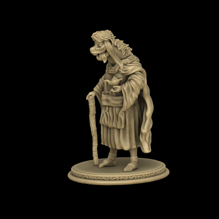 3D Printable Merchant Werehyena Transformation by MiniaturesCraze