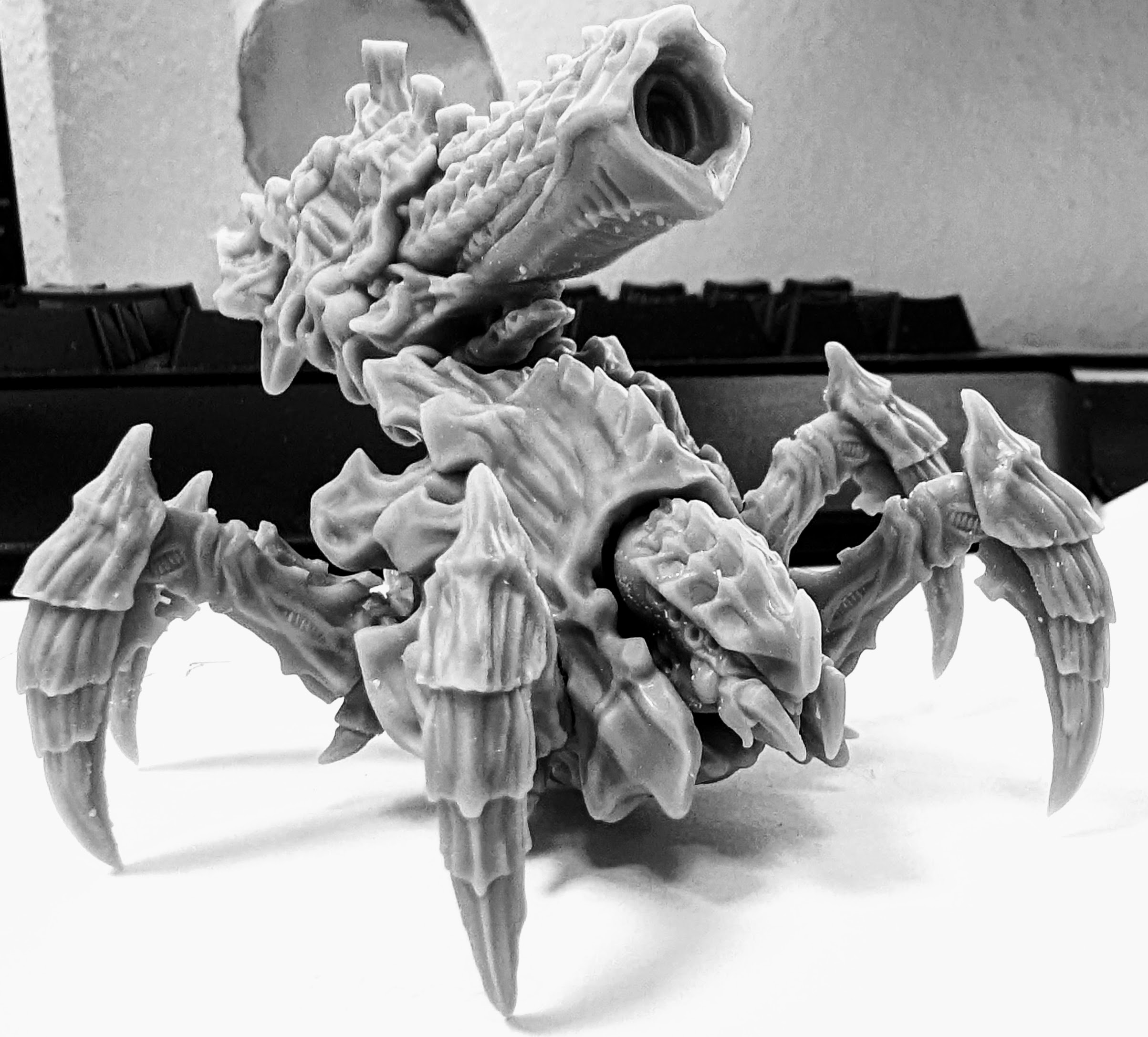 3D Print of Space Bug Alien crawling shooter by danielborghs